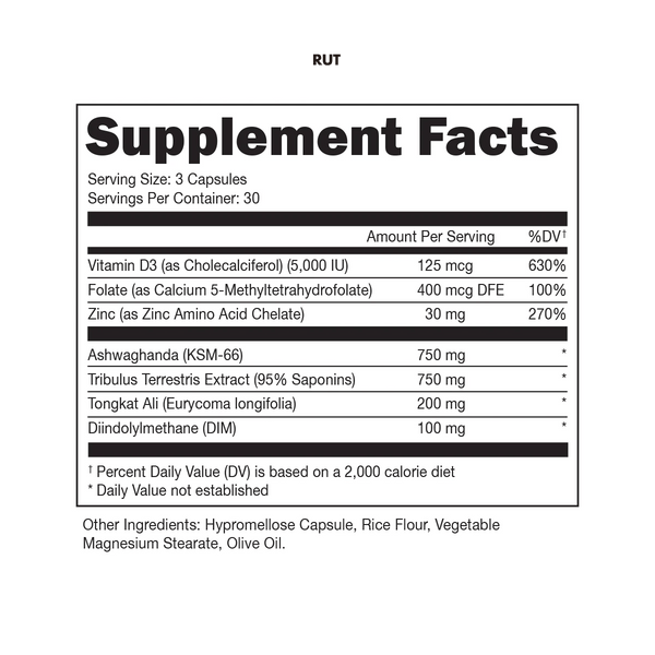 Bucked Up RUT Testosterone Booster 90 caps – Westside Supps